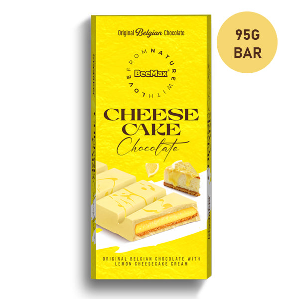 Beemax Original Belgian Chocolate with Lemon Cheesecake (95g Bar ...